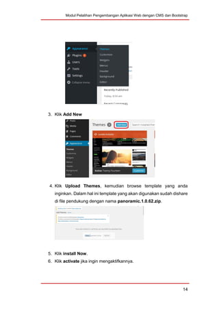 training module "web application development with cms and bootstrap" | PDF