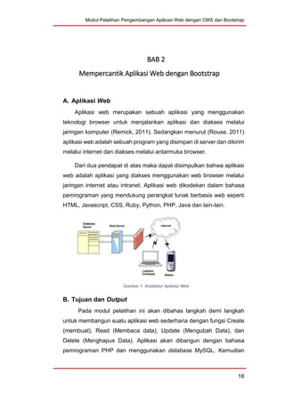 training module "web application development with cms and bootstrap" | PDF