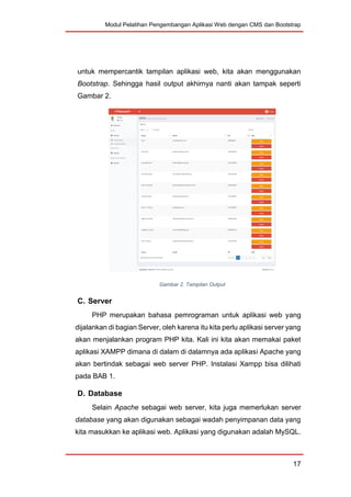 training module "web application development with cms and bootstrap" | PDF