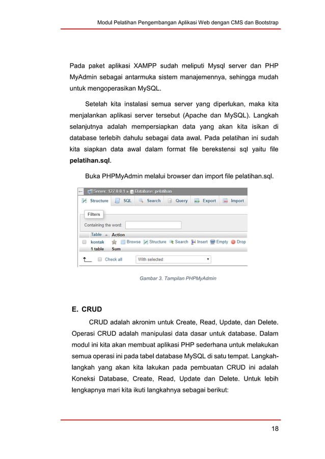 Training Module Web Application Development With Cms And Bootstrap Pdf