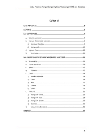 training module "web application development with cms and bootstrap" | PDF