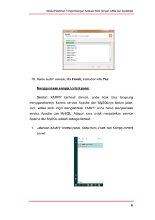 training module "web application development with cms and bootstrap" | PDF