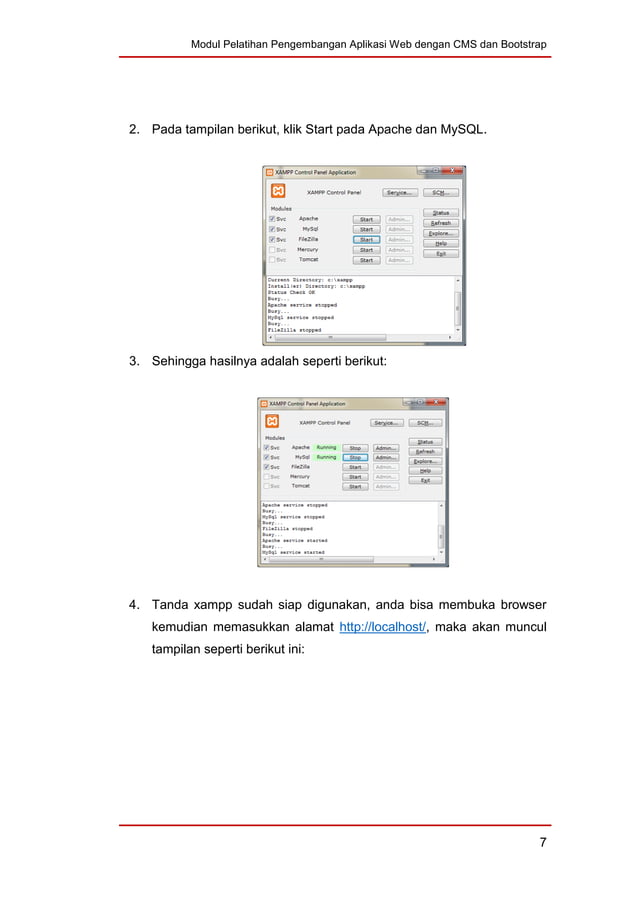 training module "web application development with cms and bootstrap" | PDF