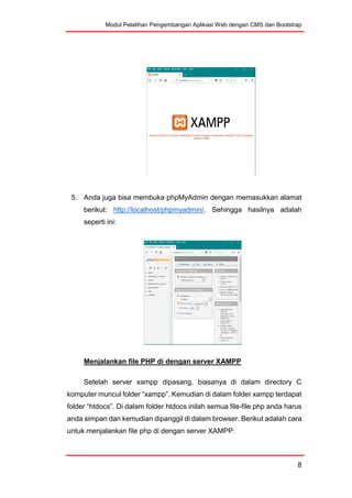 training module "web application development with cms and bootstrap" | PDF