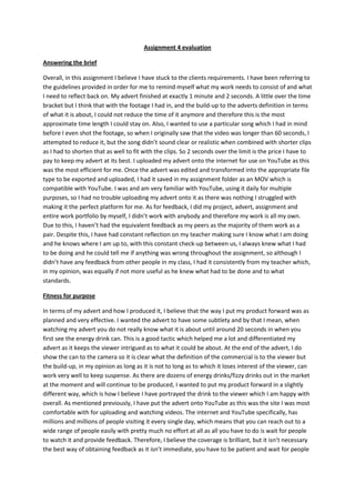 A4 task 4 - evaluation | PDF