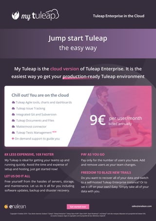 Datasheet Tuleap Enterprise and myTuleap | PDF