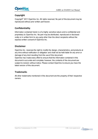 dahdi_user_manual | PDF