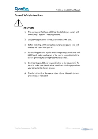 dahdi_user_manual | PDF