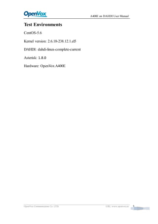 dahdi_user_manual | PDF