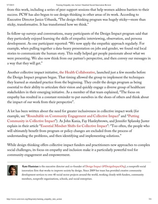 Turning Empathy into Action _ Stanford Social Innovation Review | PDF