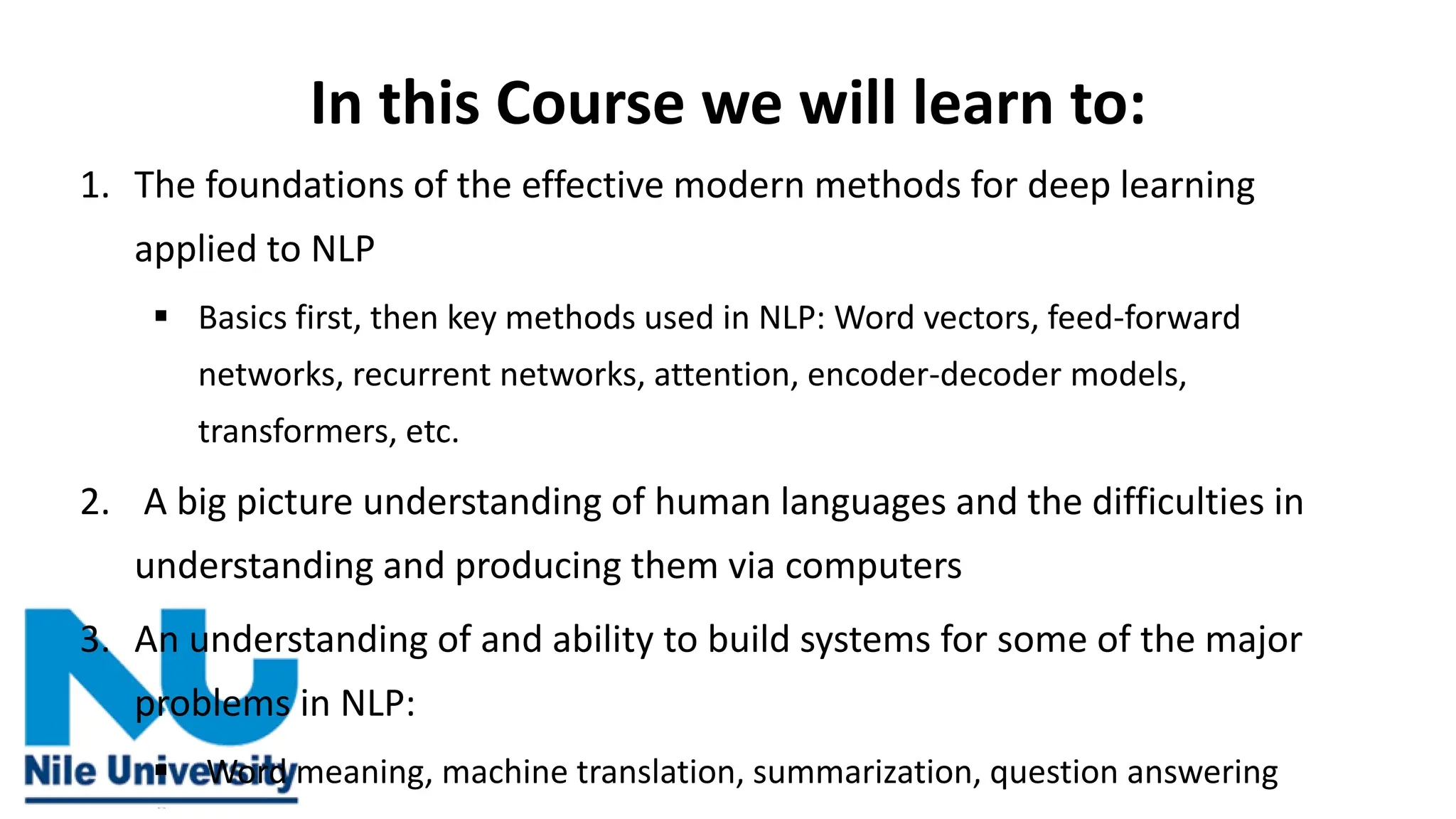 A411 NLP Lect 1 natural language processing | PDF