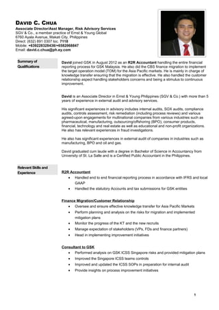 CV Template_David Chua | PDF