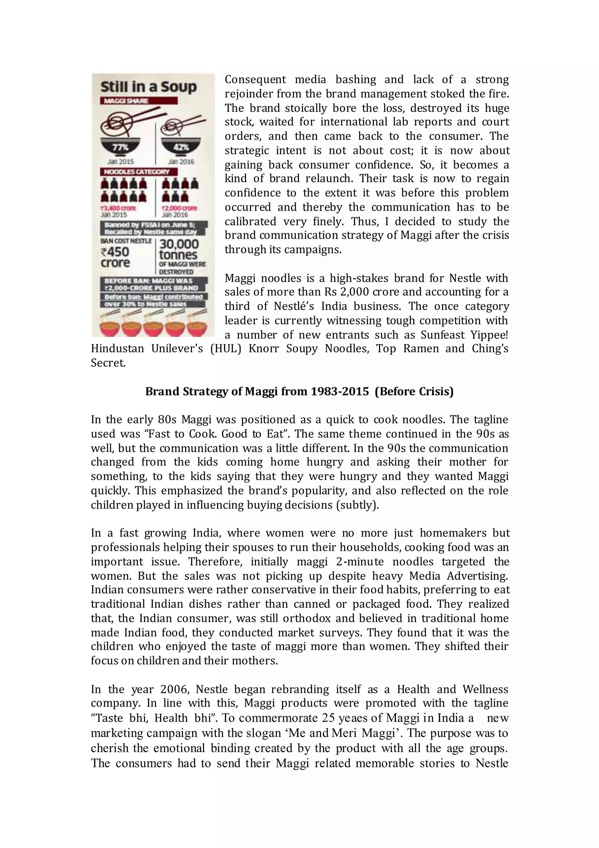 Brand Communication Strategy of Nestle's Maggi | DOCX