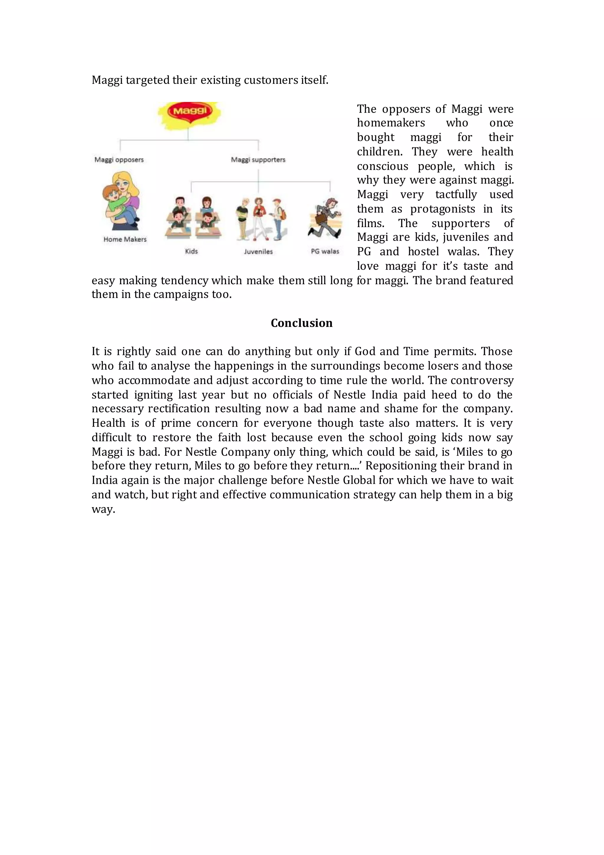 Brand Communication Strategy of Nestle's Maggi | DOCX