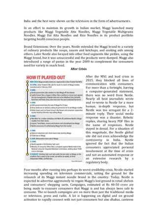 Brand Communication Strategy of Nestle's Maggi | DOCX