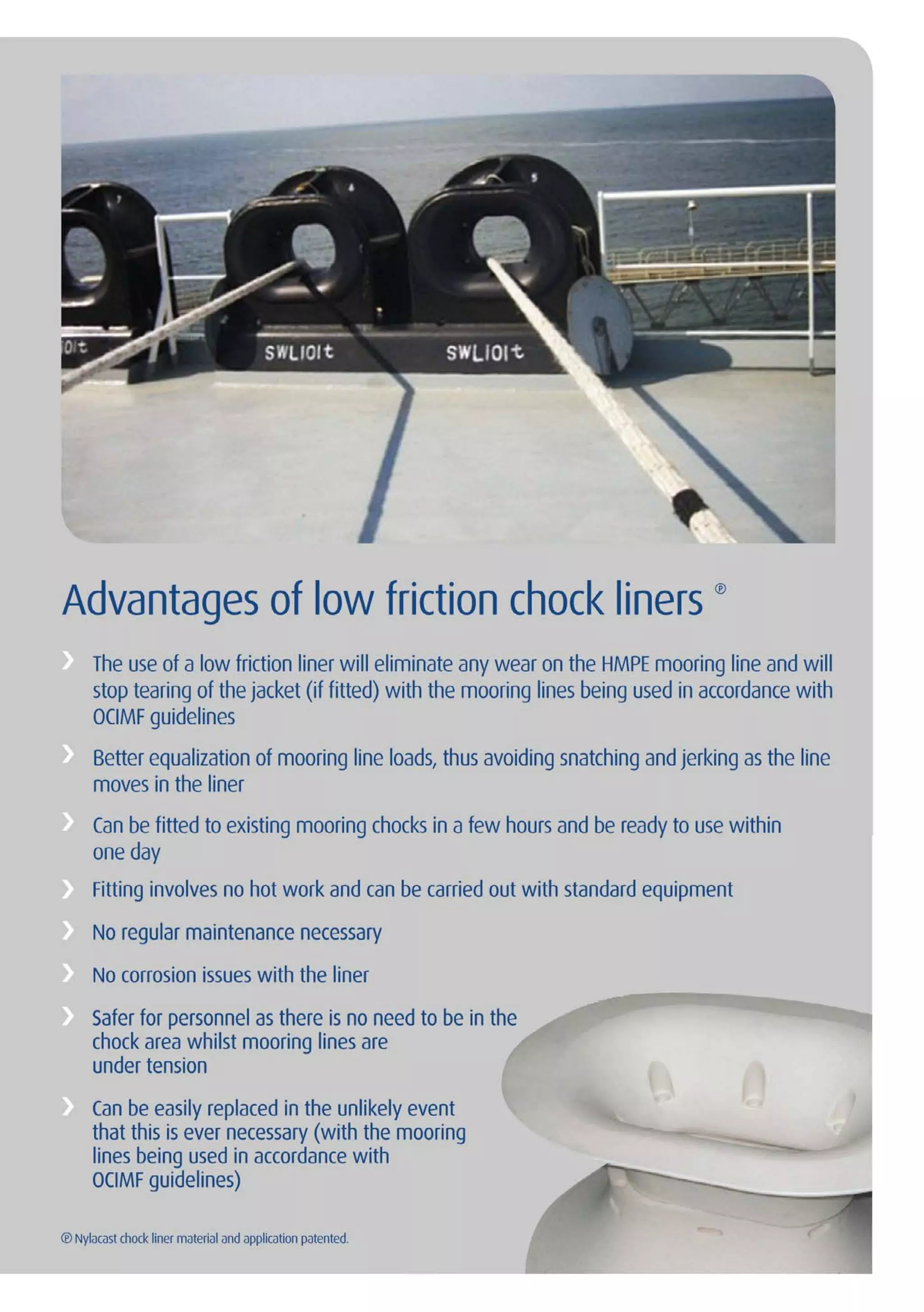 Nylacast Chock Liner Brochure | PDF