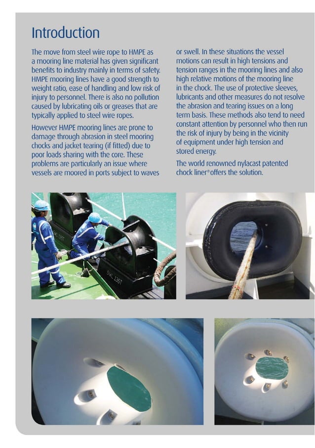 Nylacast Chock Liner Brochure | PDF