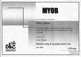MYOB | PDF