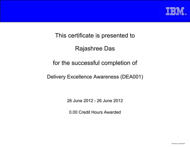 delivery excellence awareness | PDF