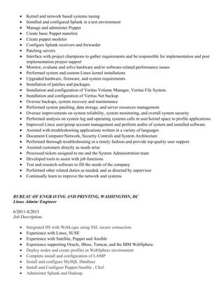 Devin Black RHELSA Resume 2 | DOC | Operating Systems | Computer Software and Applications