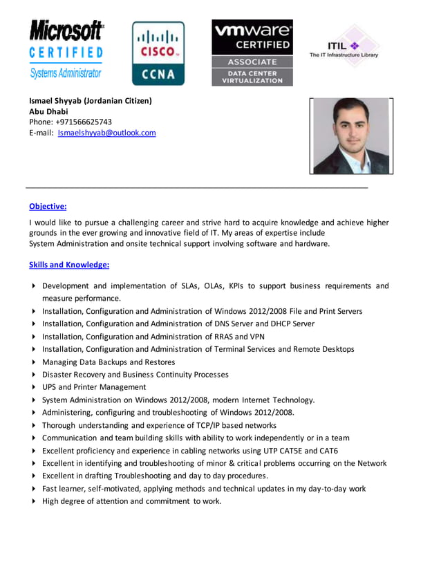 Ismail Shyyab CV | PDF