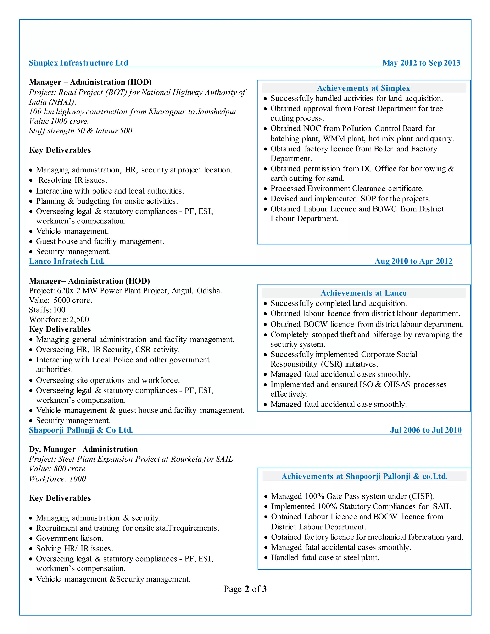 RESUME PK GHOSH NEW | PDF