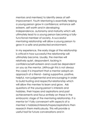 Mentoring booklet | PDF