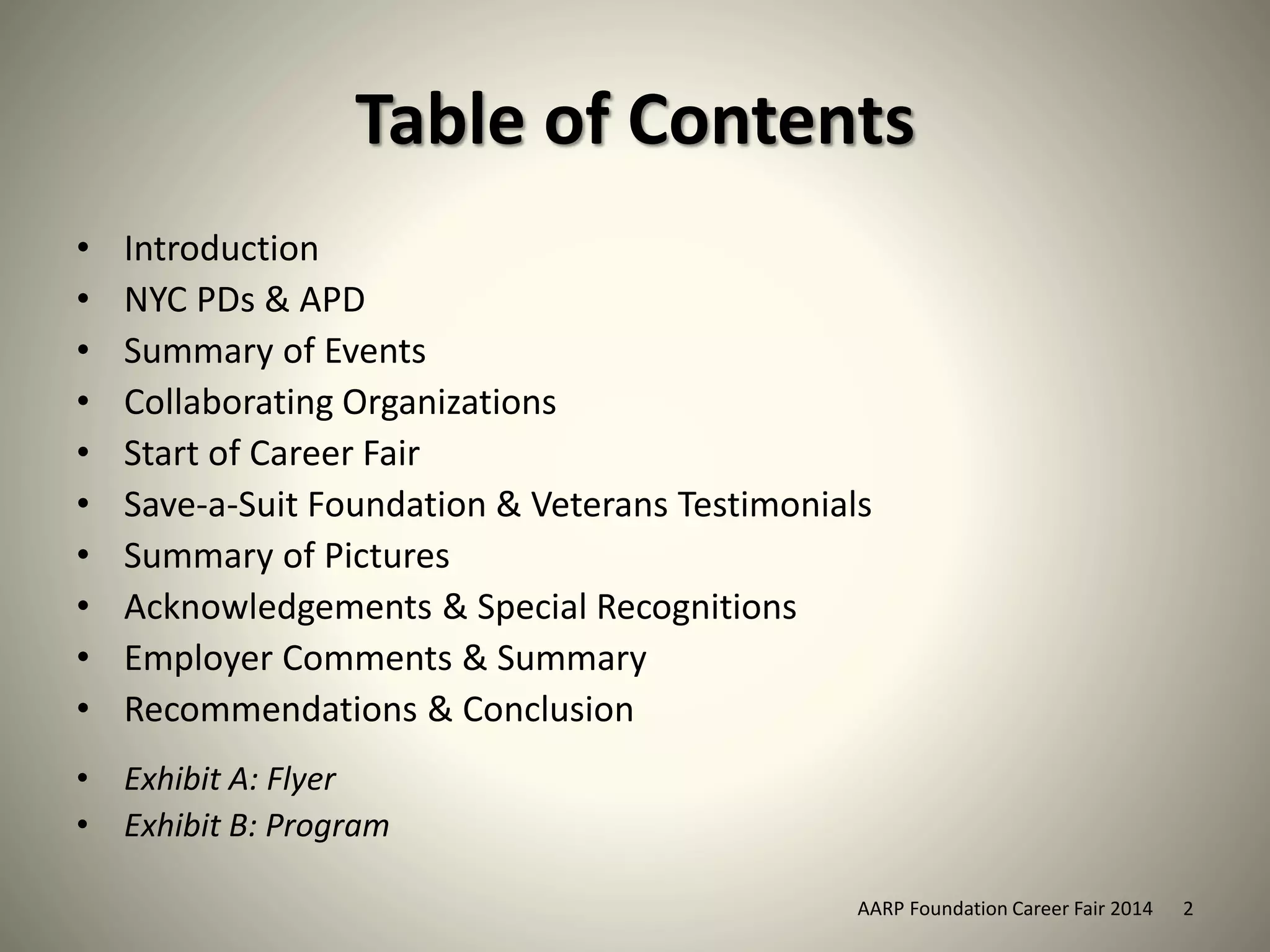 Career Fair Report | PPTX