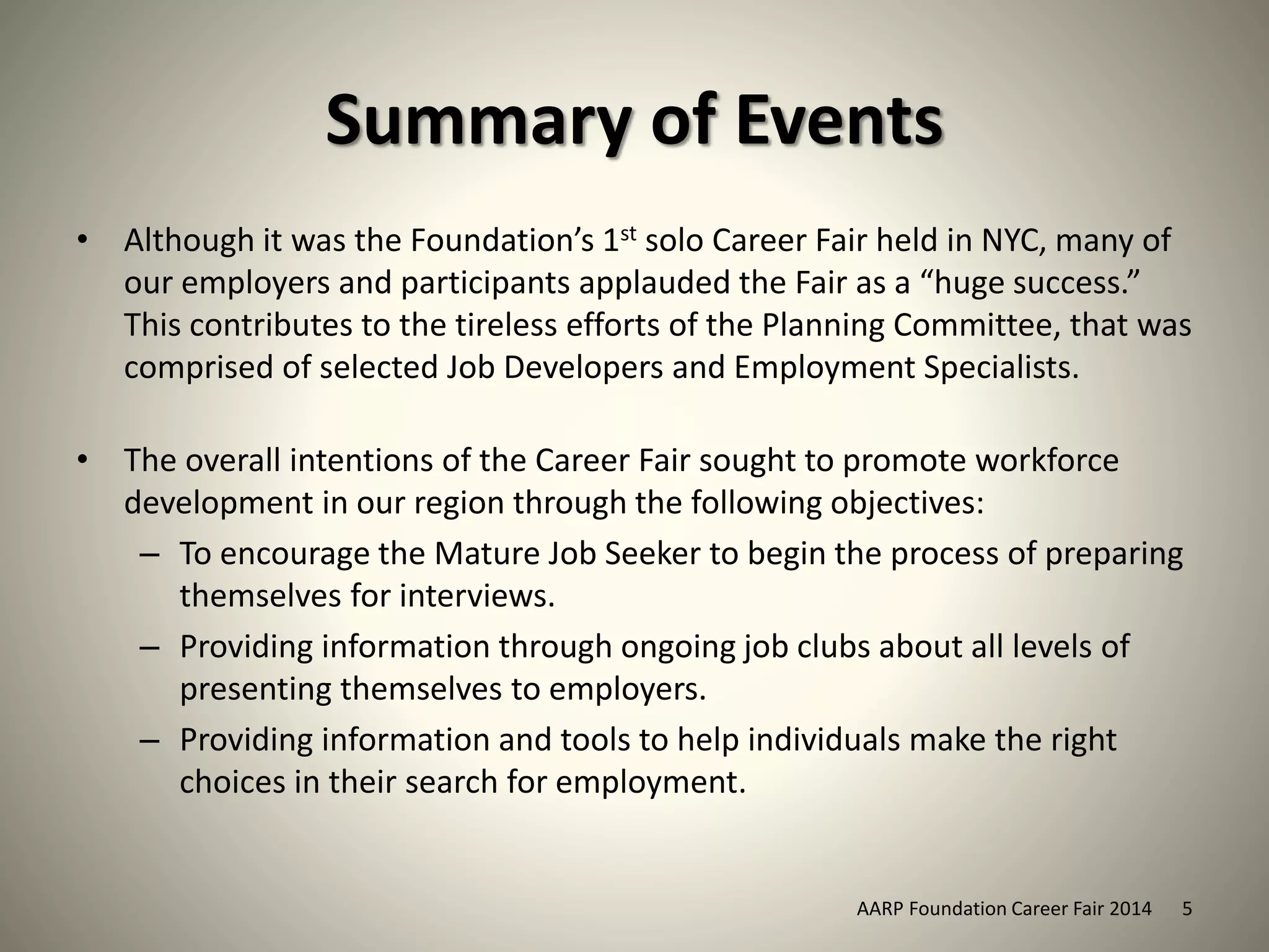 Career Fair Report | PPTX