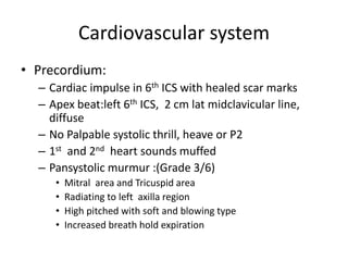 A 42 yr man with sob and leg swelling | PPT