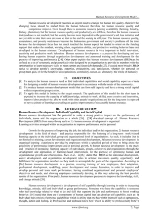 Human Resource Development Model on the Poor Society In North Minahasa Regency | PDF