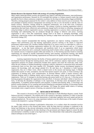 Human Resource Development Model on the Poor Society In North Minahasa Regency | PDF