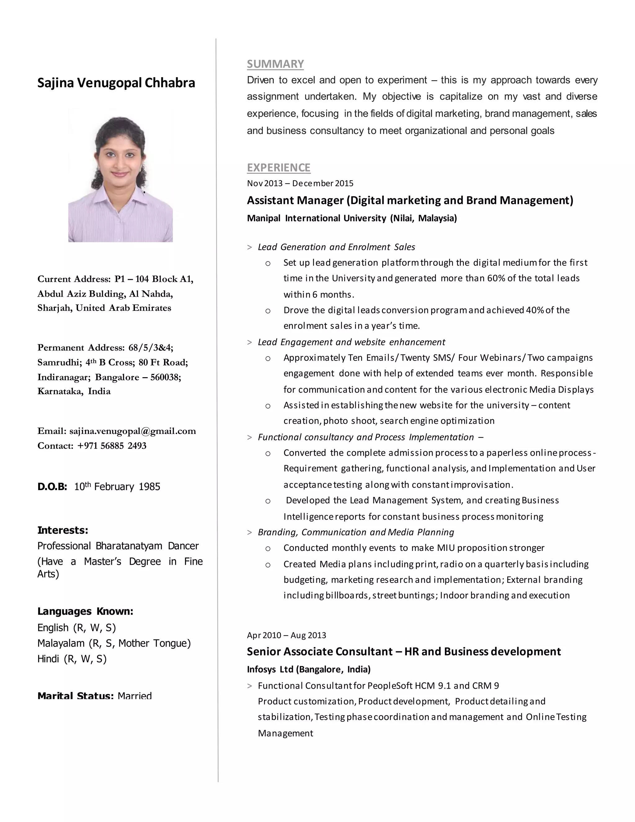 Sajina Venugopal Chhabra_Resume-June 2016 | DOCX