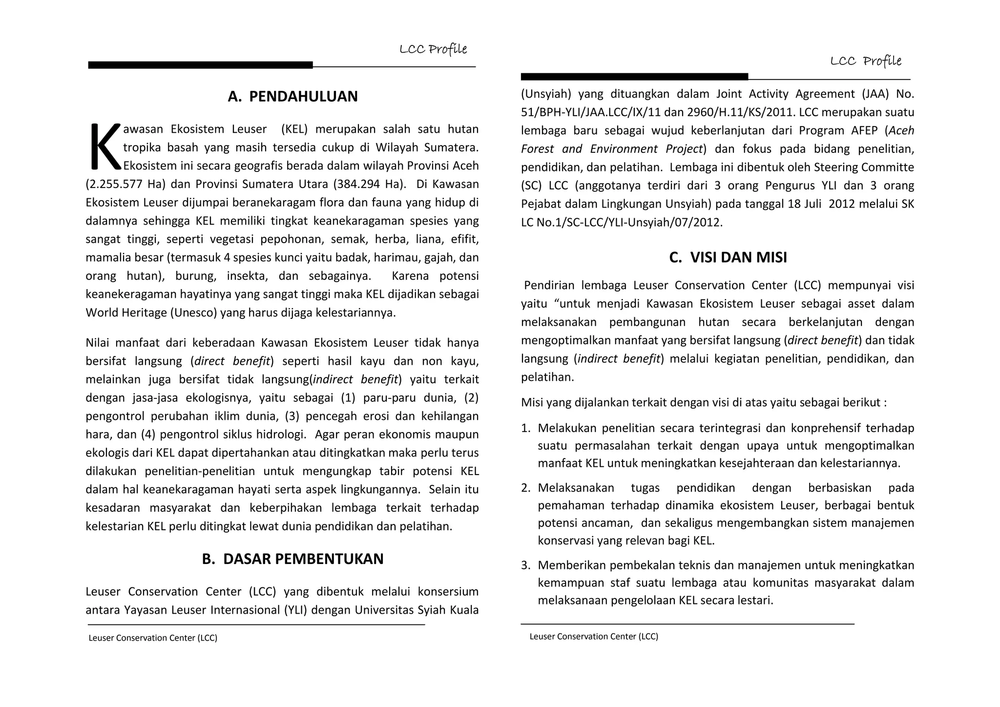 Profil LCC no picture | PDF