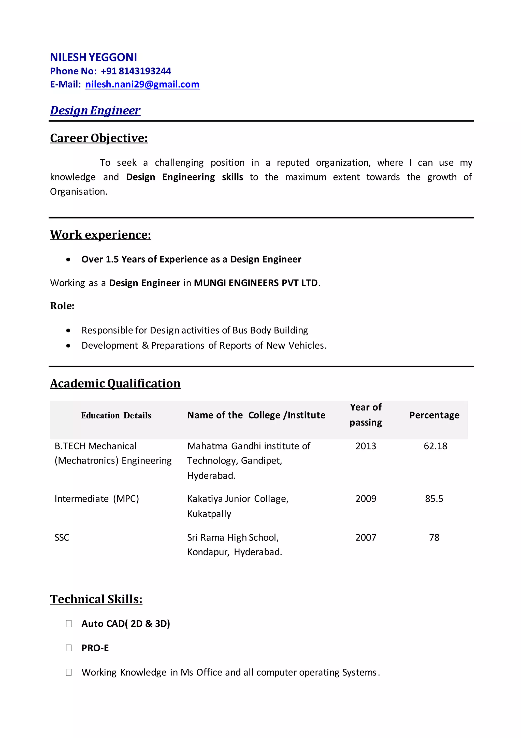 Nilesh_Resume (2) | PDF