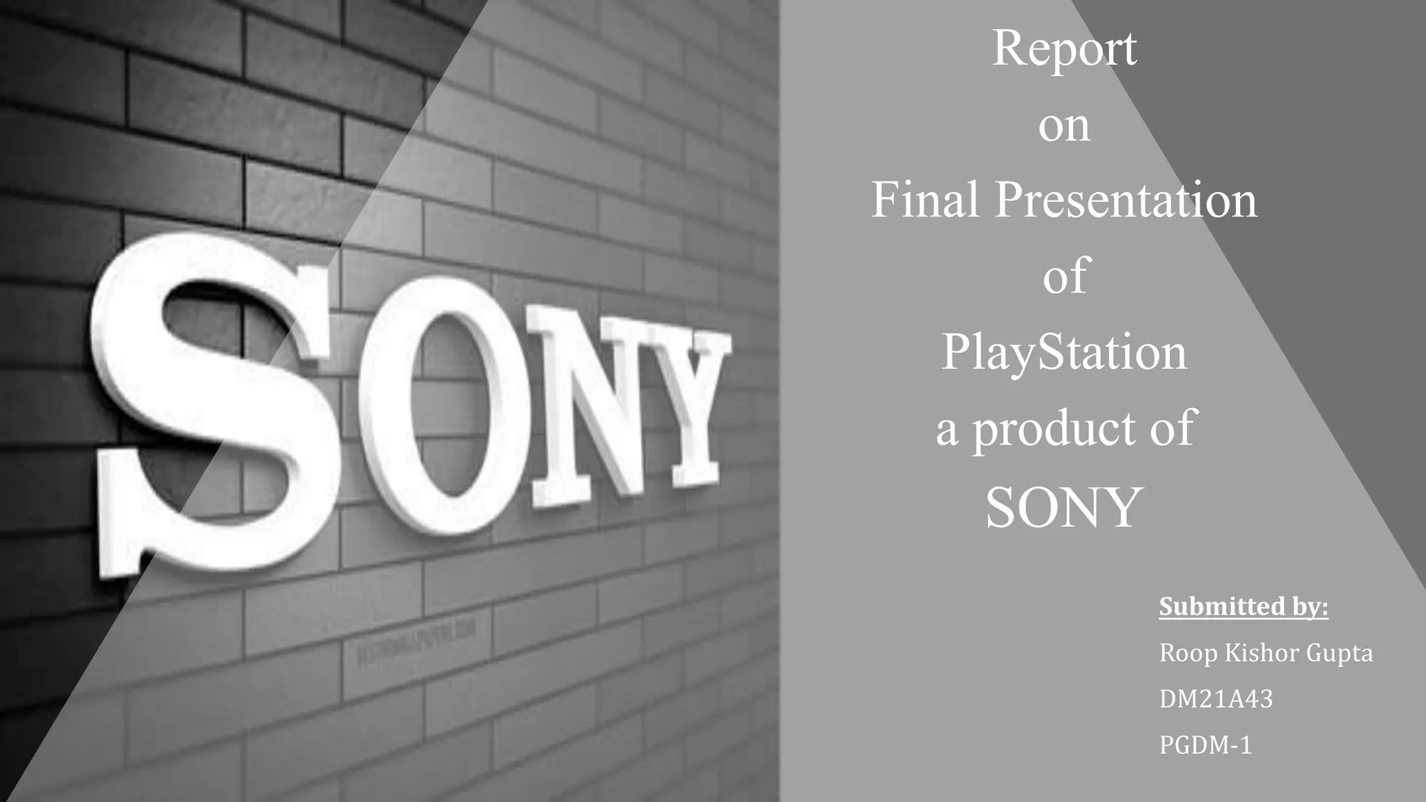 Presentation on Sony Play Station | PPT