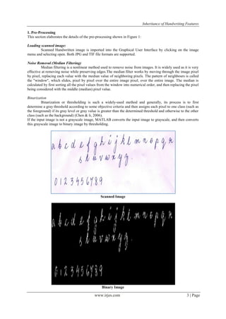 Inheritance of Handwriting Features | PDF