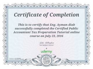 Certified Public Accountant Tax Preparation Tutorial | PPT