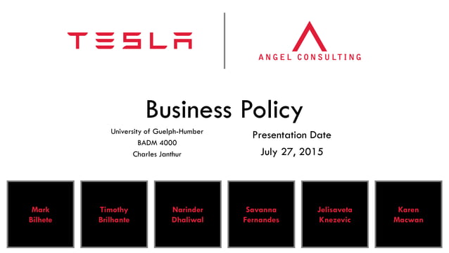 Tesla Motors Presentation | PPT