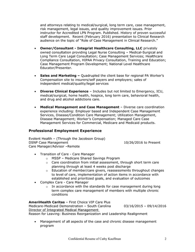 RESUME cathy's Resume 1-1-17