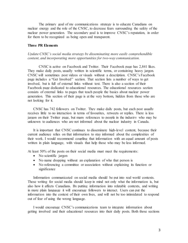 Canadian Nuclear Safety Commission Strategy | DOCX