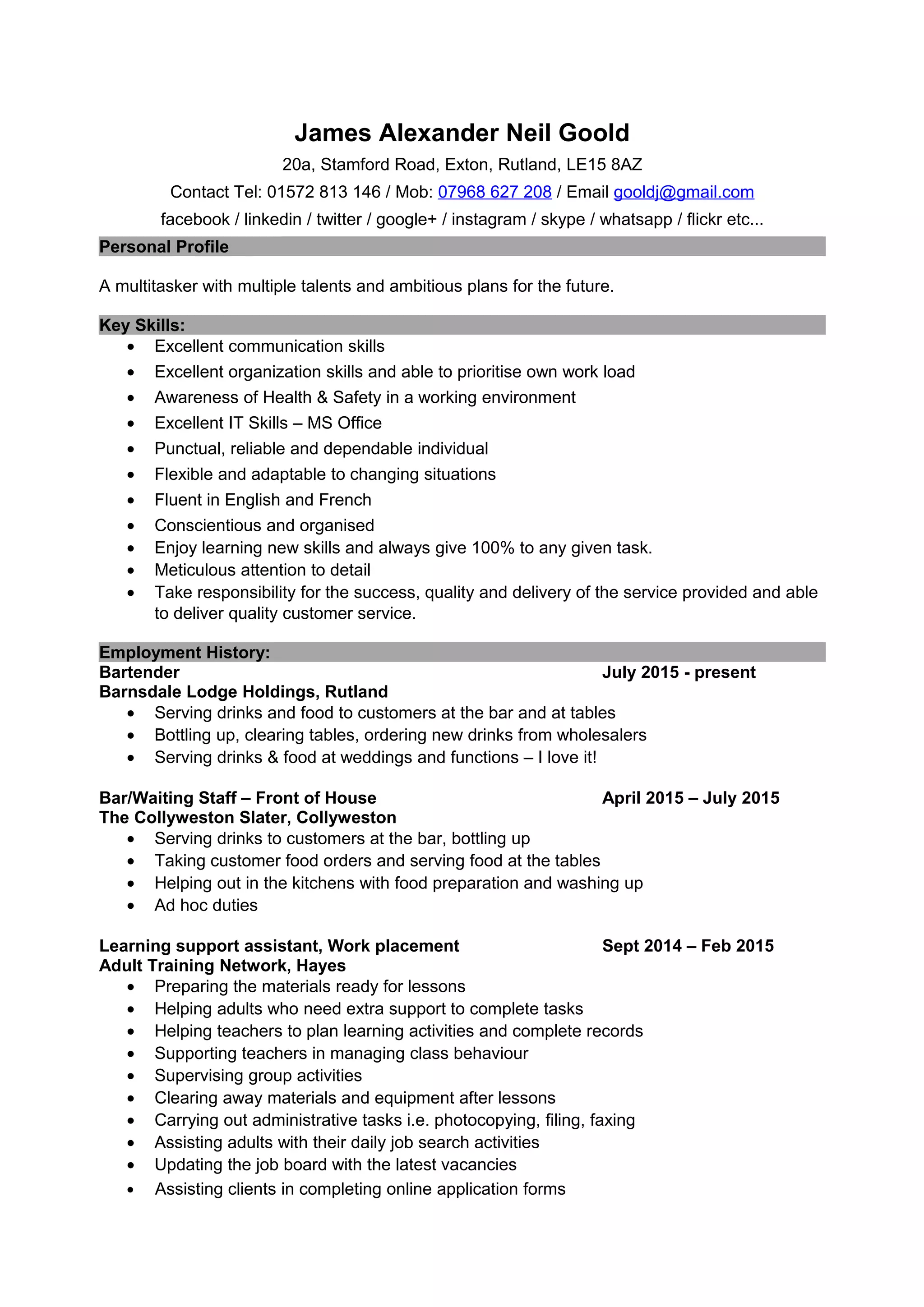 New James Goold CV 110815 | DOC