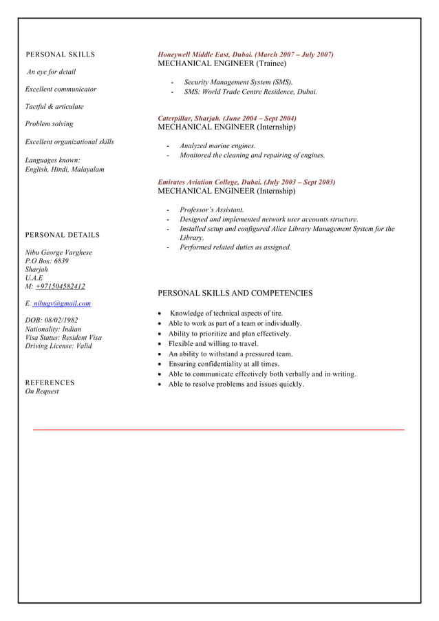 Nibu George Varghese_CV | PDF