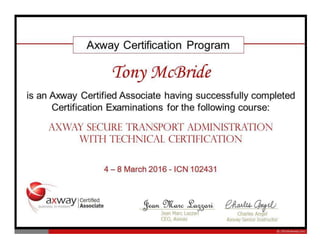 Axway Certification | DOCX