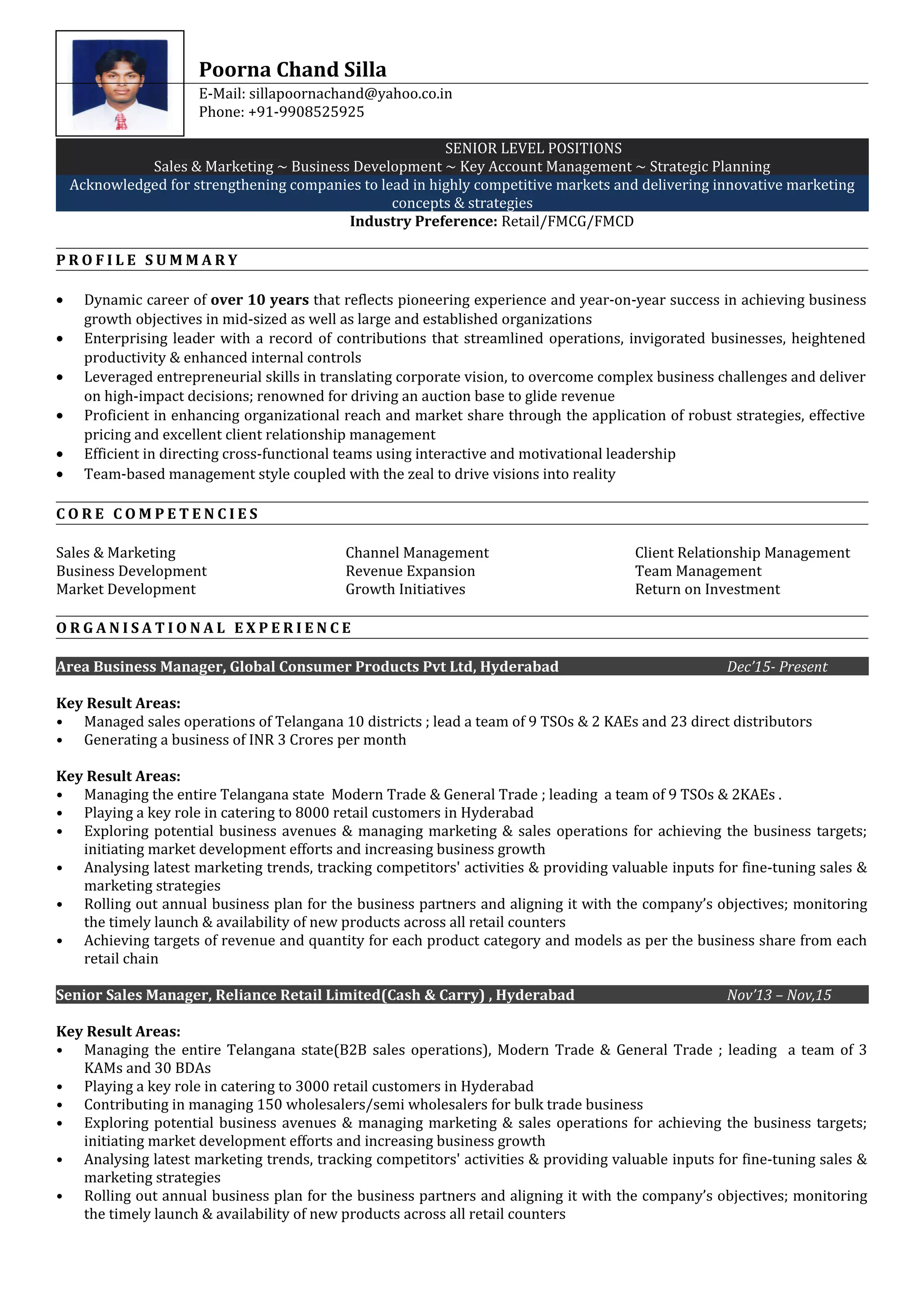 Resume_Poorna Chand Silla | DOC