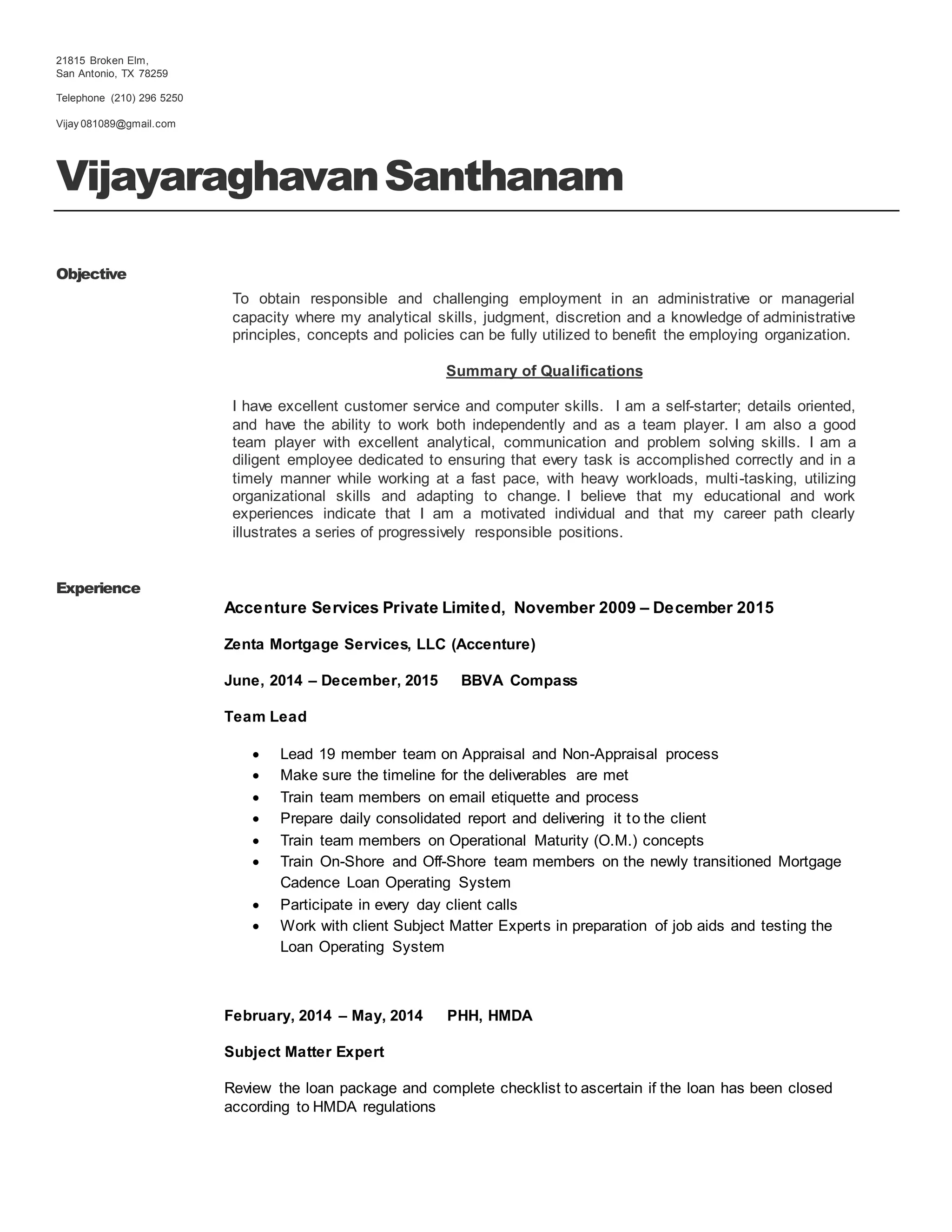 Vijay Resume - Updated | PDF