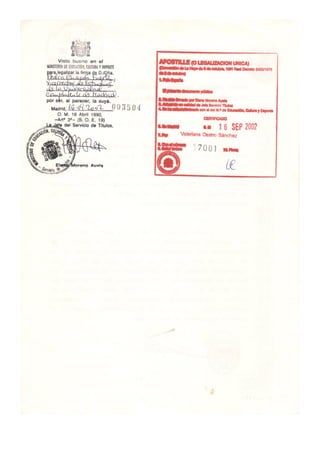 Spanish BA, translation and NARIC | PDF