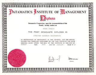 PG Diploma Computer Hardware | PDF | Computing | Technology & Computing