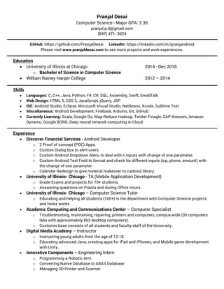 Pranjal double Resume | PDF