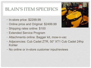 Comp Shop presentation | PPT